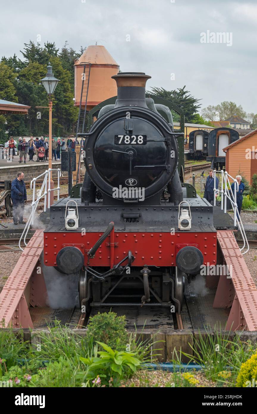 Steam train picture taken at Minehead station, Somerset, England, UK ...