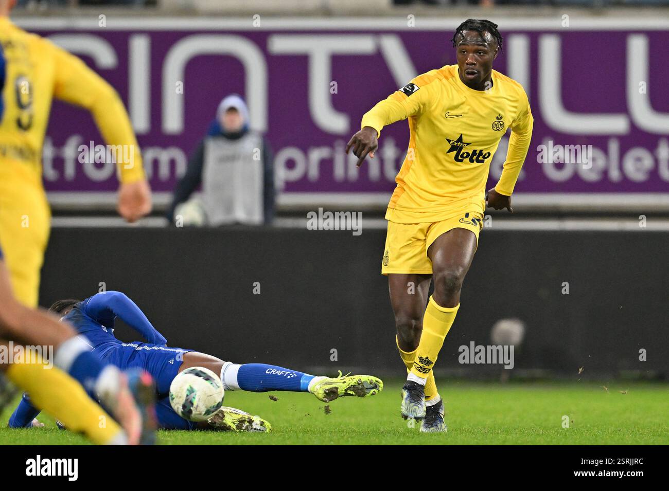 Gent, Belgium. 26th Dec, 2024. Promise David (12) of Union pictured ...