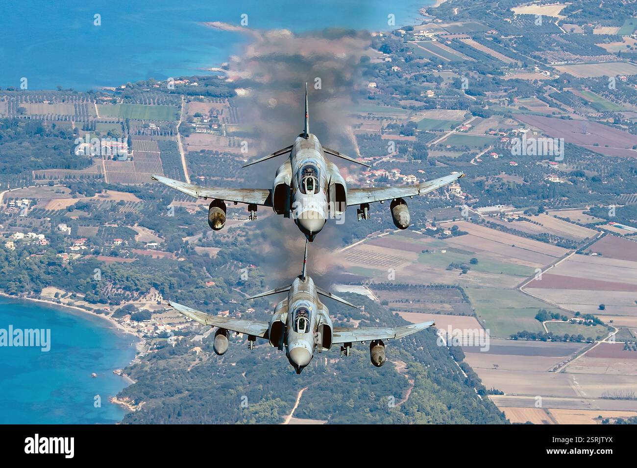 Hellenic Air Force F-4 Phantom, equipped with twin J79 engines ...