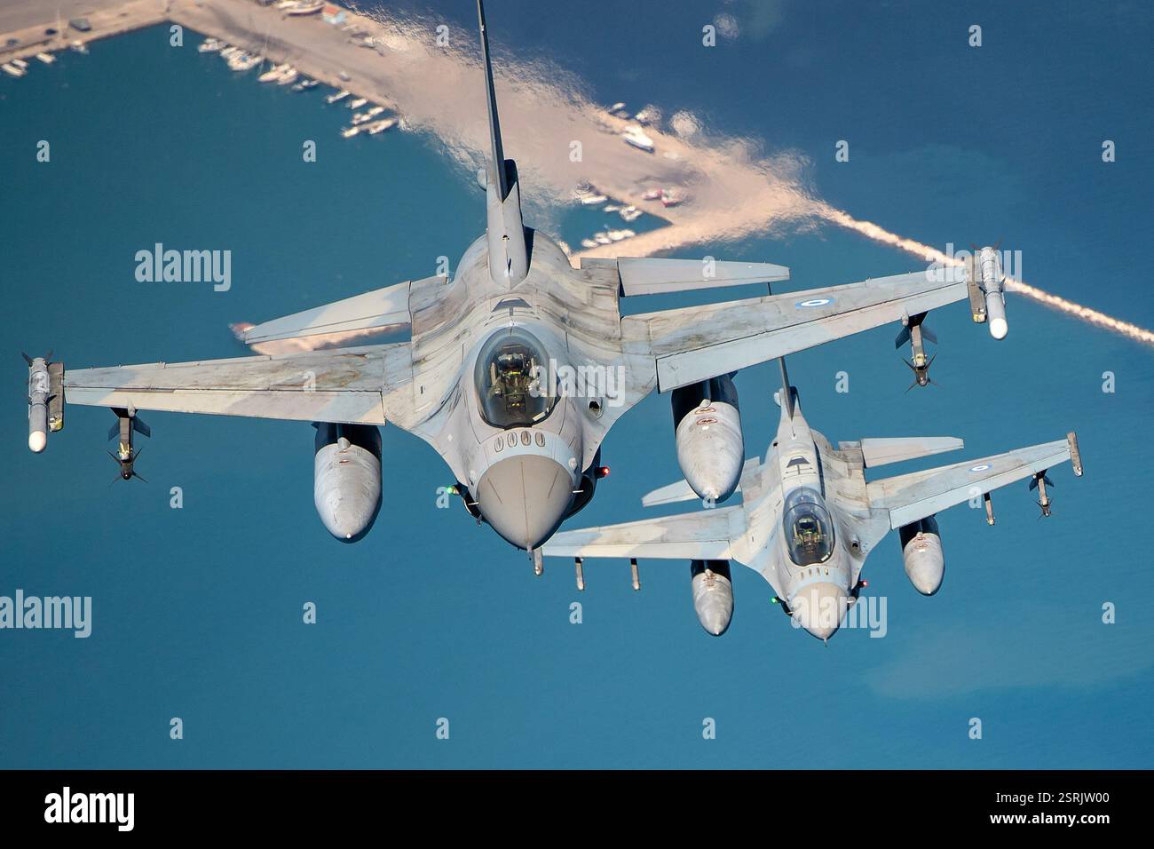 Hellenic Air Force F-16 Fighting Falcon, in a photoflight mission ...