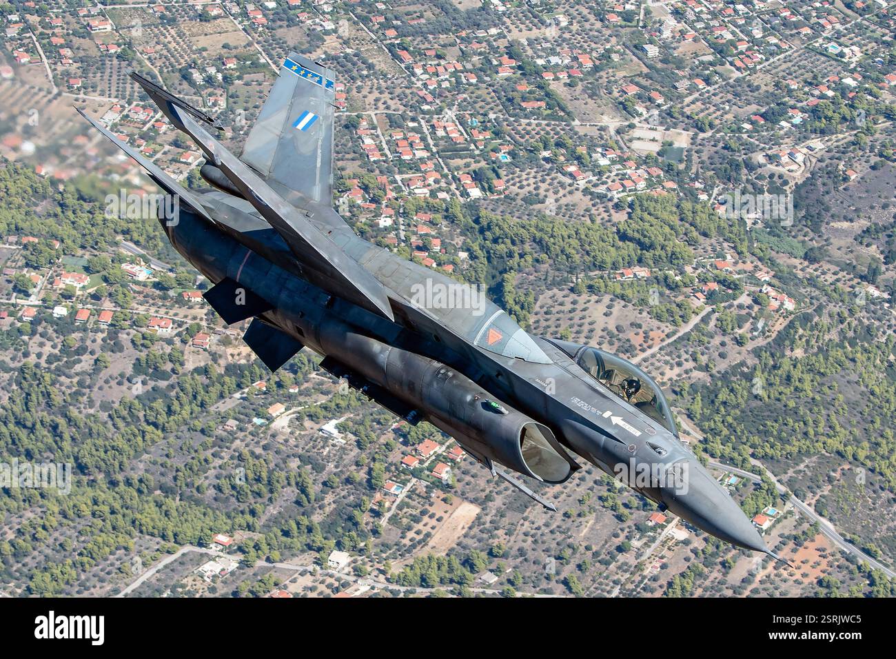 Hellenic Air Force F-16D Block 52+ Viper fighter jet performing a ...