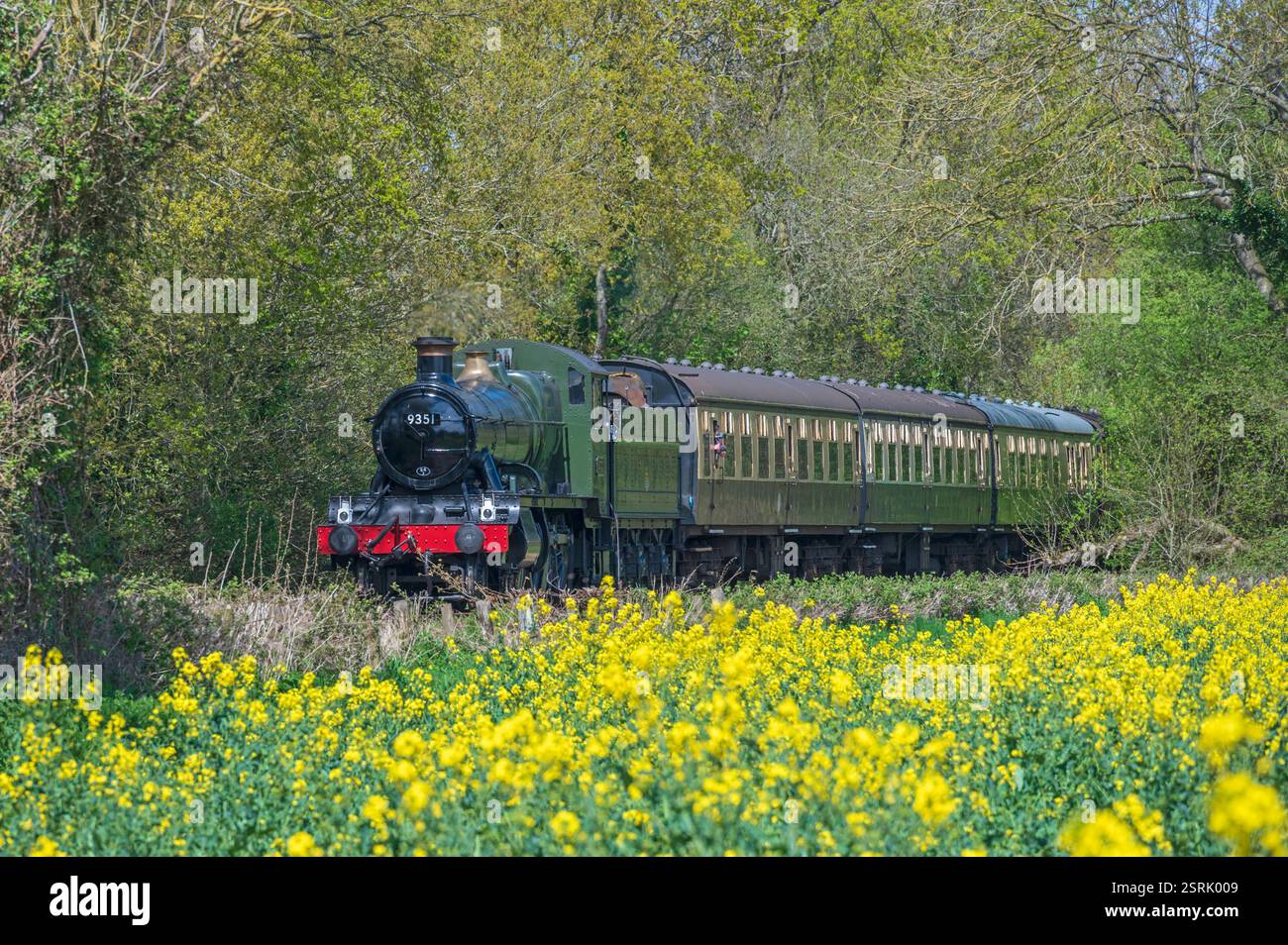 Steam train picture taken at Norton Fitzwarren, Somerset, England, UK, during the Spring Gala on ...