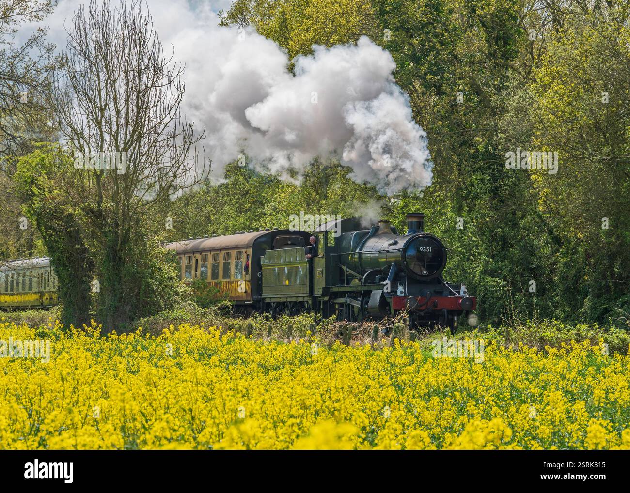 Steam train picture taken at Norton Fitzwarren, Somerset, England, UK ...