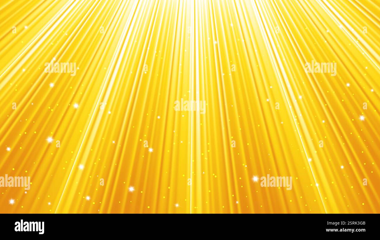 Sunlight rays background with light effects. Yellow backdrop with light ...