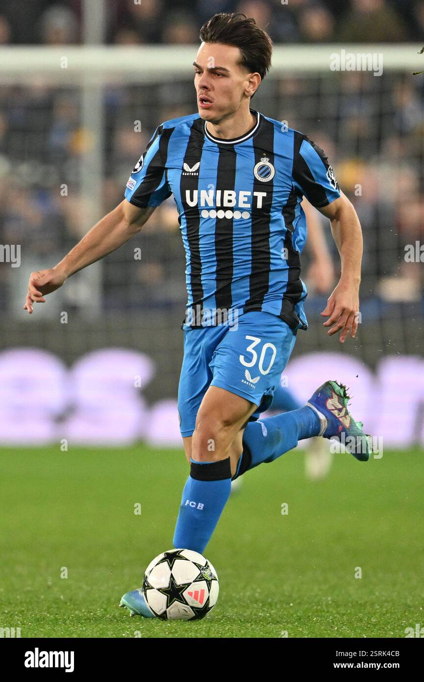 Brugge, Belgium. 10th Dec, 2024. Ardon Jashari (30) of Club Brugge ...