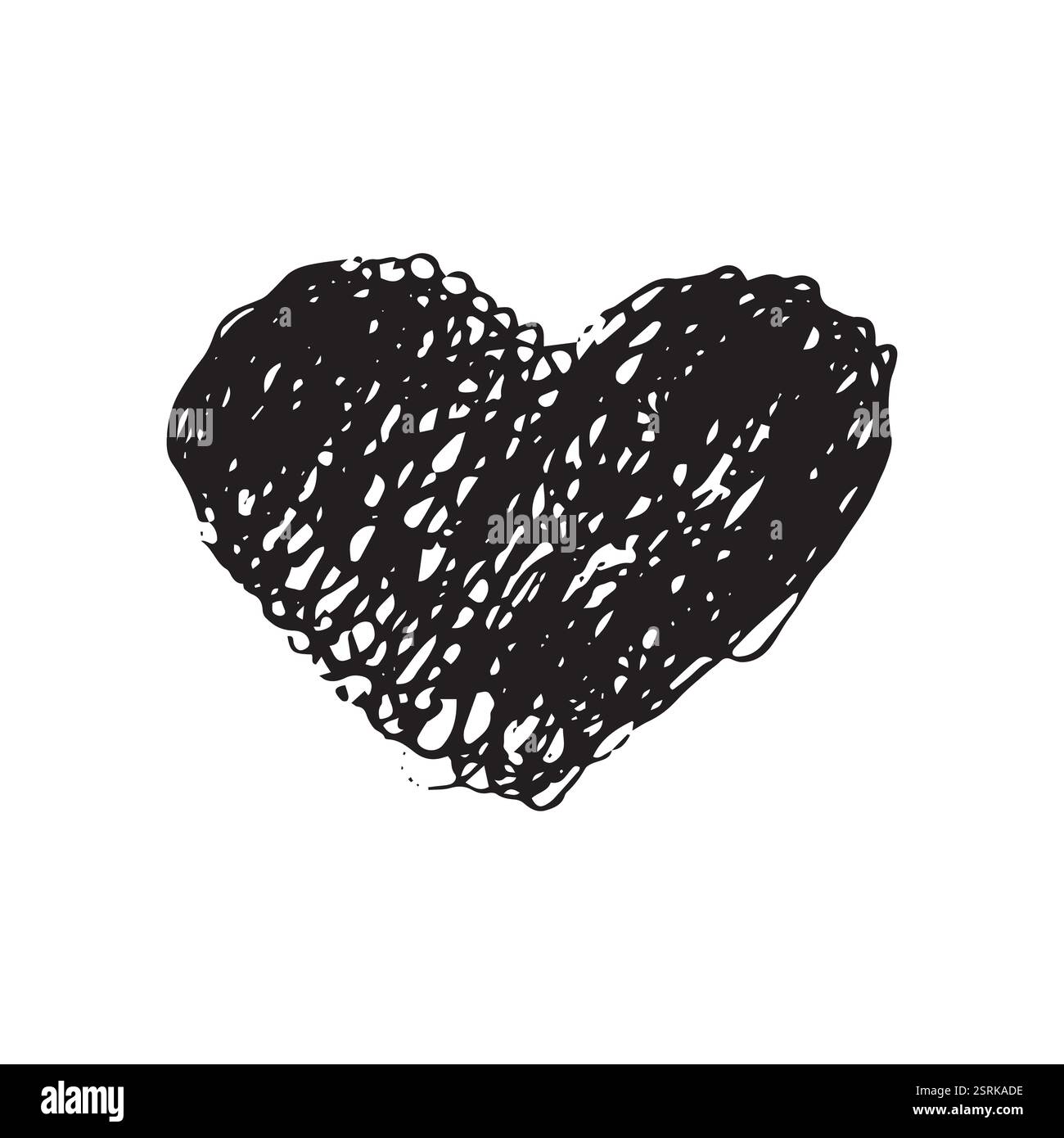 Sketch Scribble Heart. Hand drawn Pencil Scribble Hearts. Vector ...