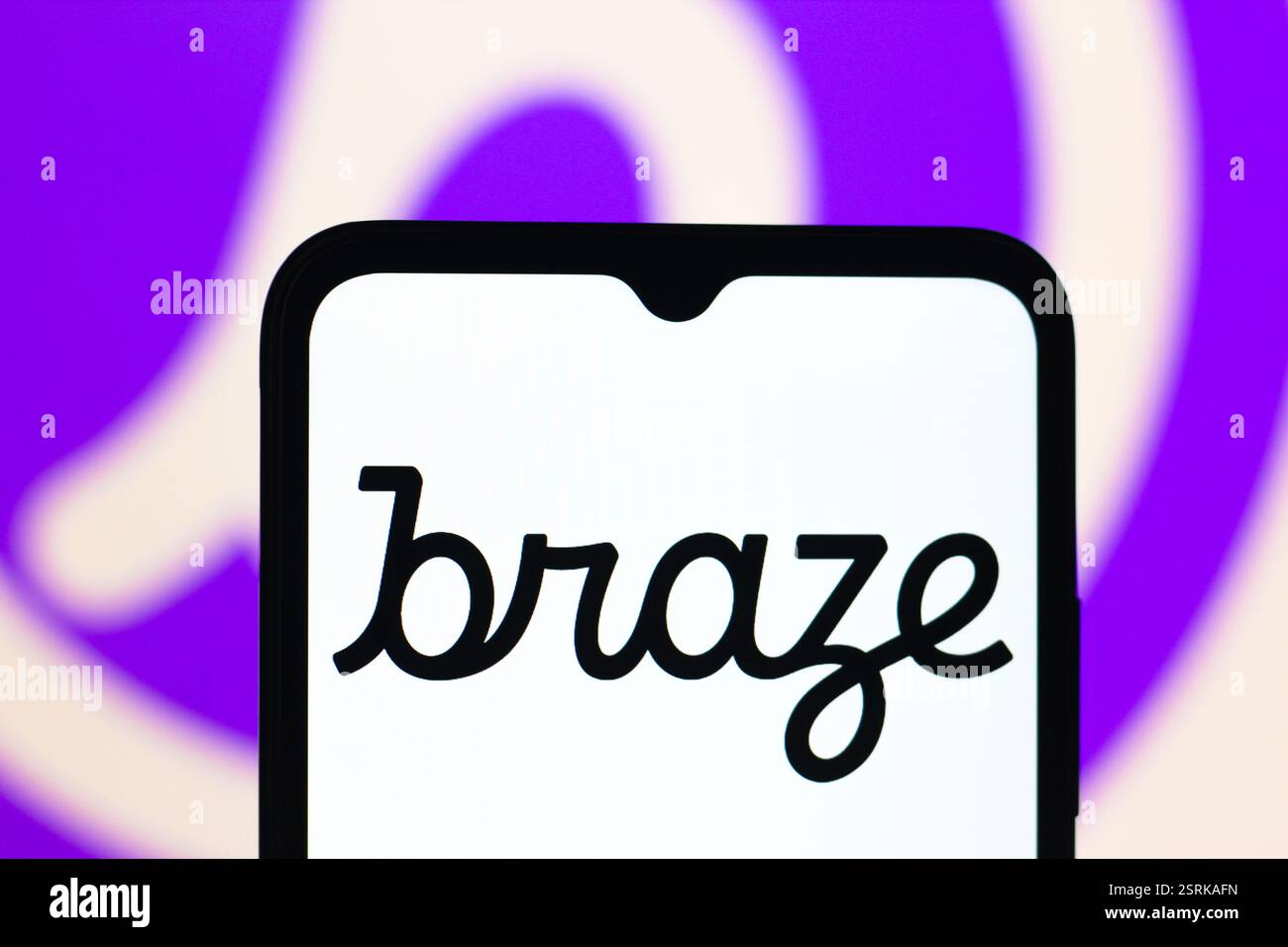 Canada. 16th Feb, 2025. In this photo illustration, the Braze, Inc ...