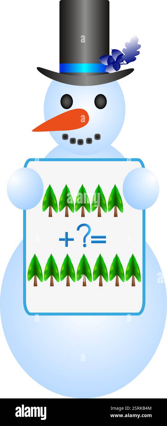 Educational games for kids, cartoon illustrations of mathematical ...