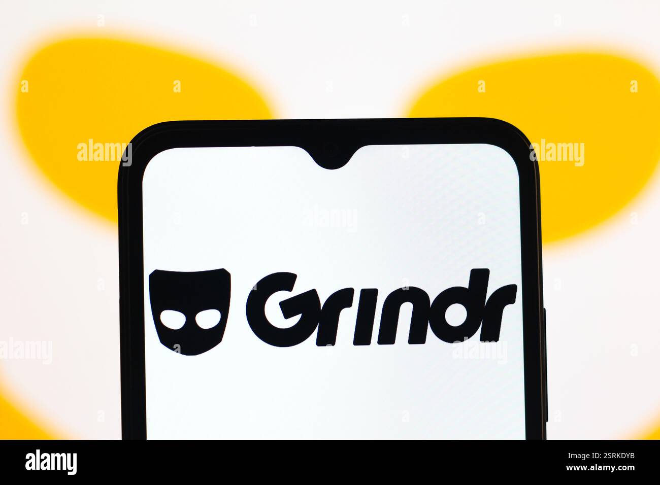 Canada. 16th Feb, 2025. In this photo illustration, the Grindr, Inc ...