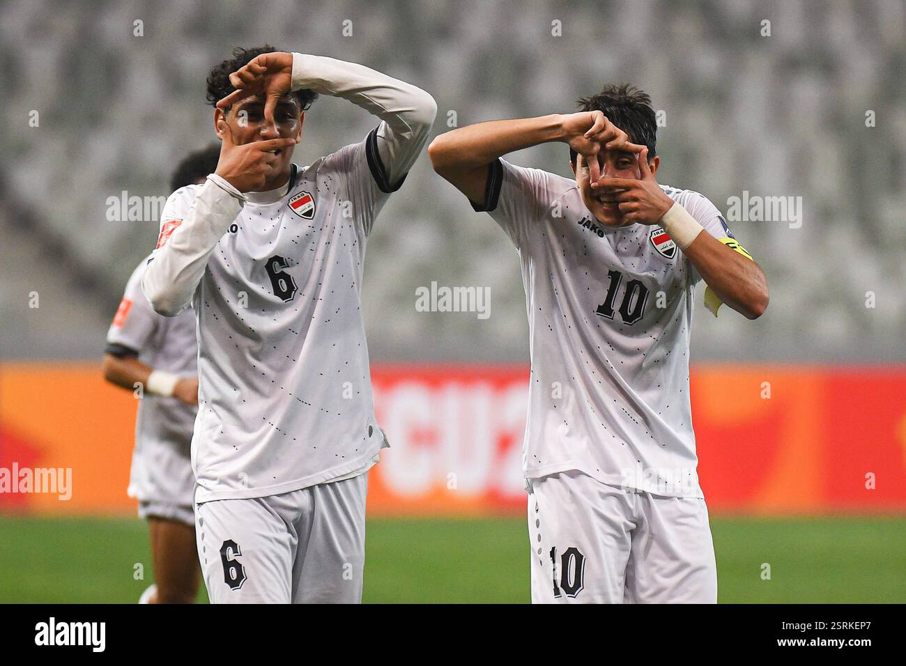 Shenzhen, China. 16 February, 2025. Amir Faisal #10 of Iraq during the ...