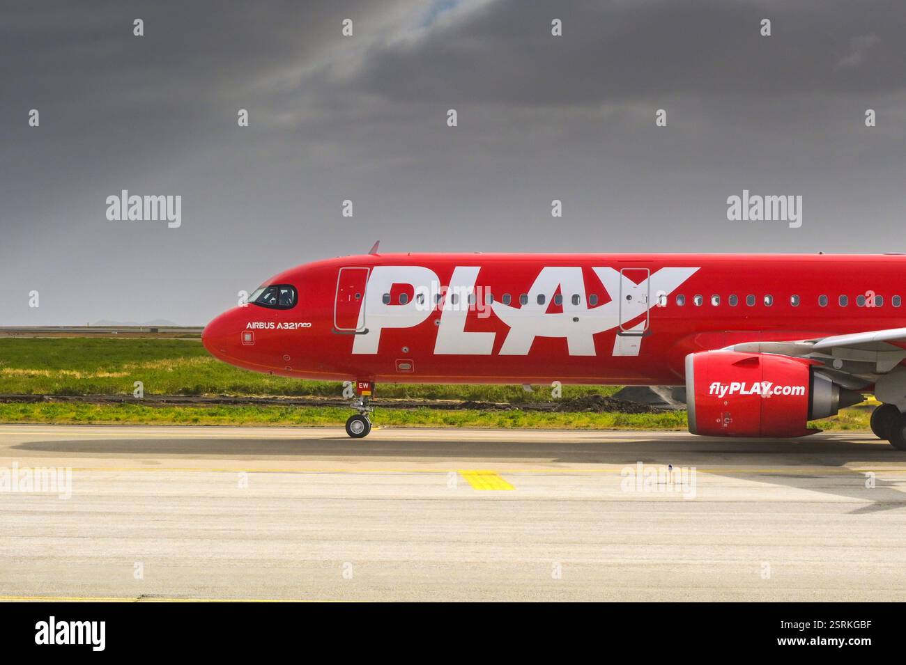 Keflavik, Iceland - 1 September 2024: Airbus A321 Neo operated by Play ...