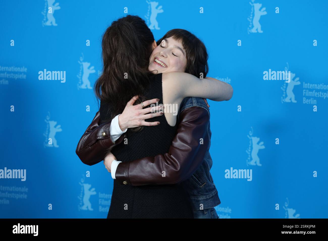 Berlin, Germany, 16th February 2025, Clara Pacini and Marion Cotillard ...