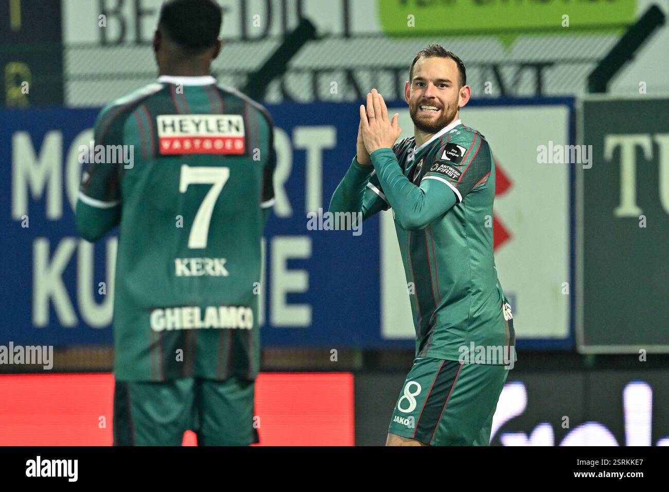 Kortrijk, Belgium. 04th Dec, 2024. Vincent Janssen (18) of Antwerp ...