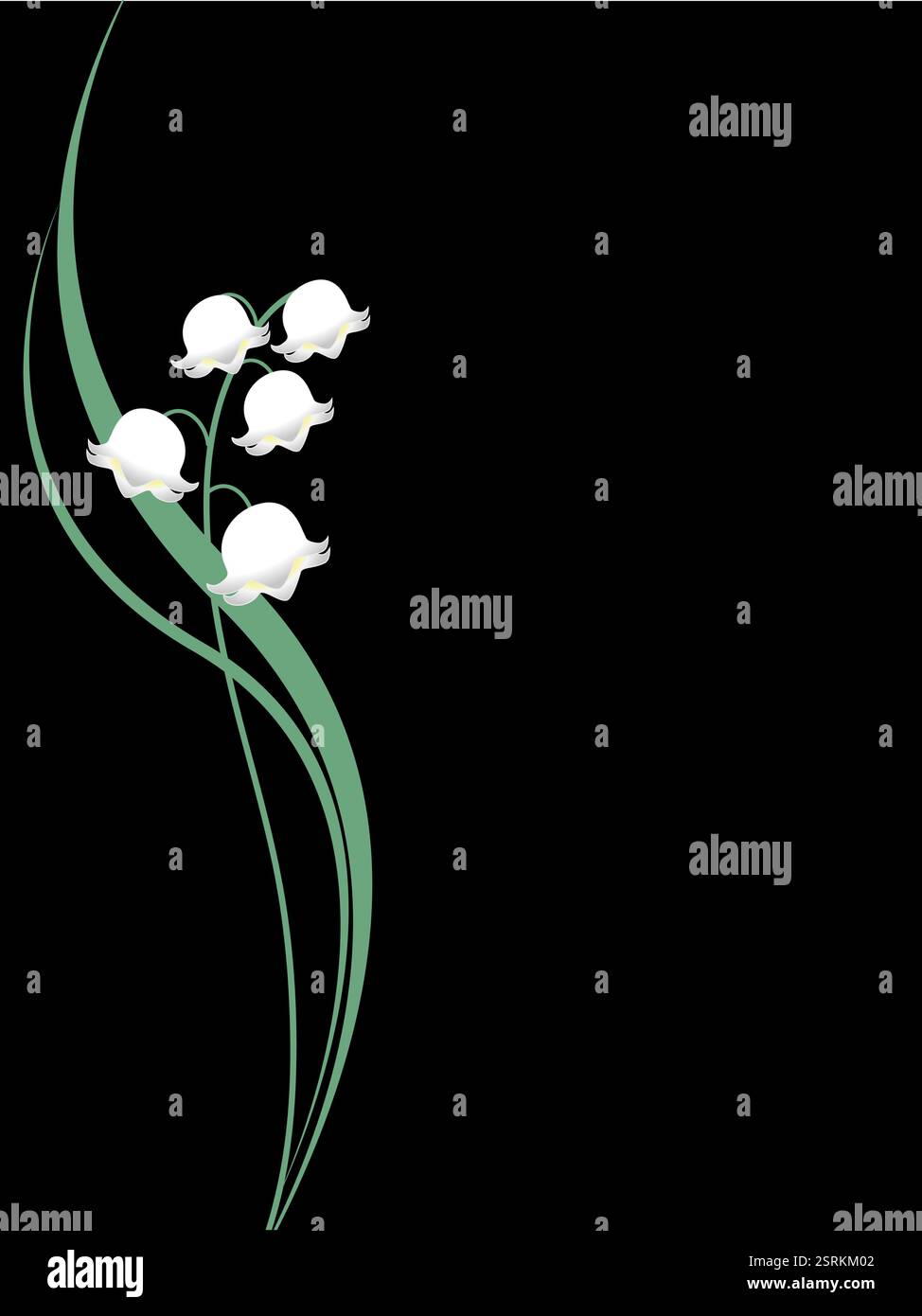 Lilies of the valley flowers Stock Vector Images - Alamy