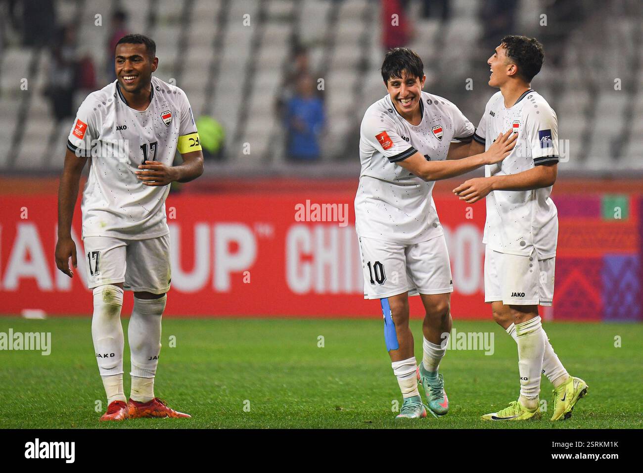 Shenzhen, China. 16 February, 2025. Amir Faisal #10 of Iraq during the ...