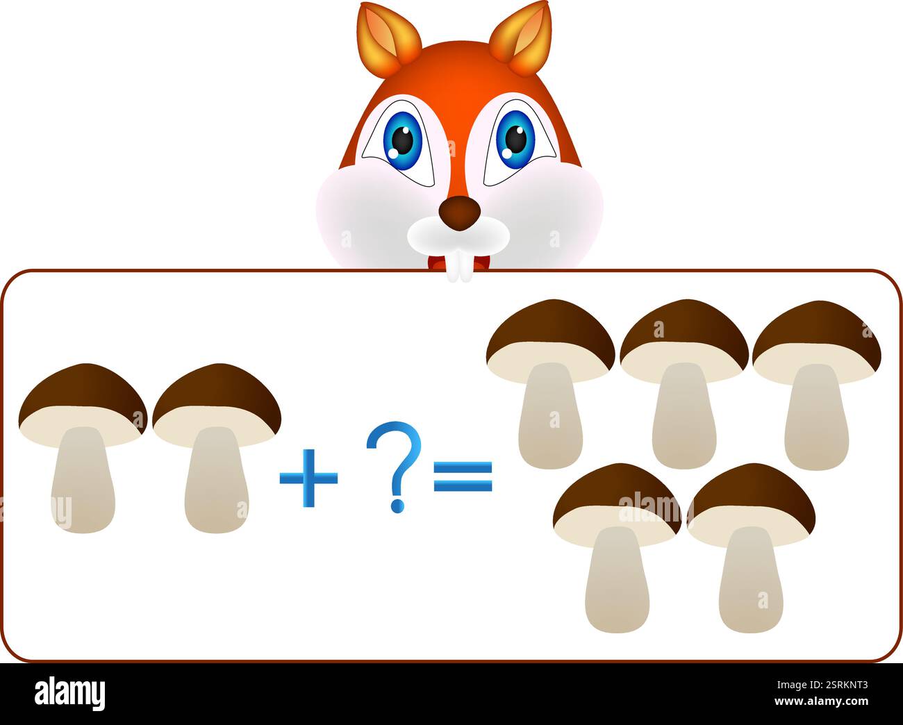 Educational games for kids illustration mathematical addition Stock ...