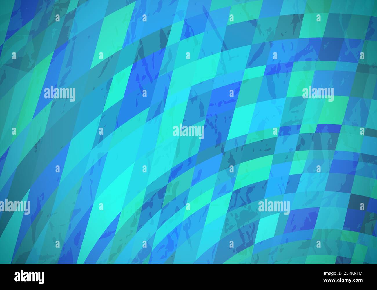 Abstract textured background with blue colorful rectangles. Beautiful futuristic dynamic ...