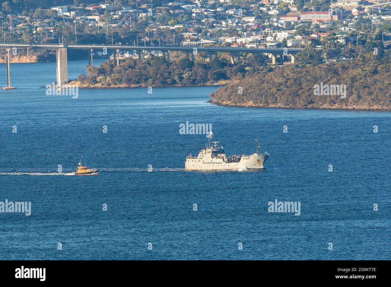Derwent River, Hobart Tasmania Australia - December 24 2024: Sea ...