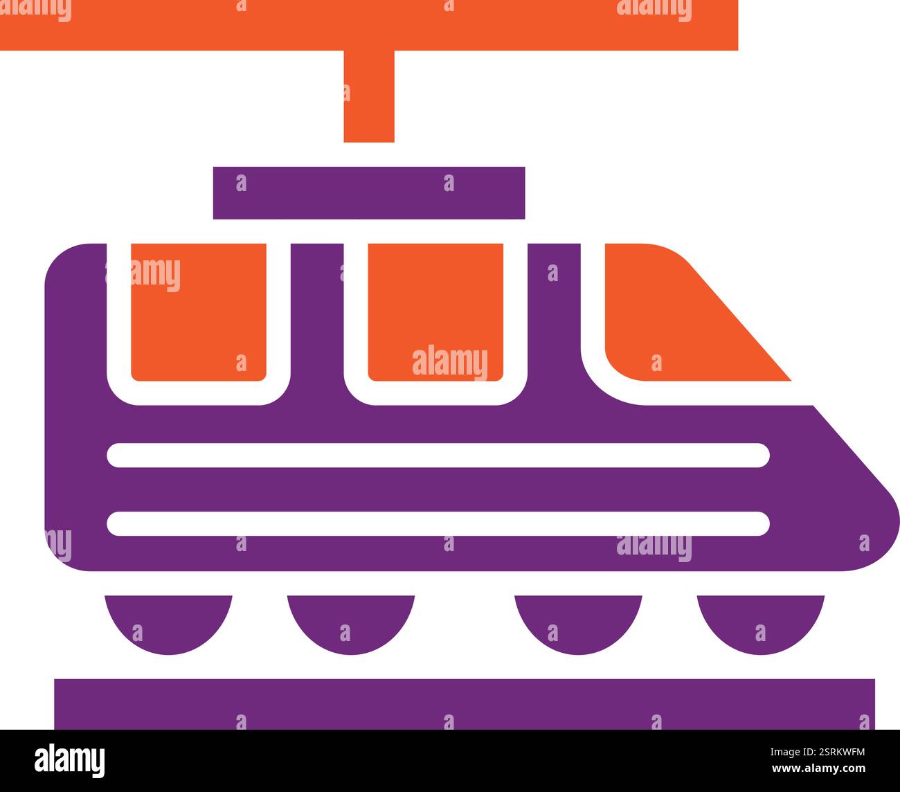 Electric train Vector Icon Design Illustration Stock Vector Image & Art ...