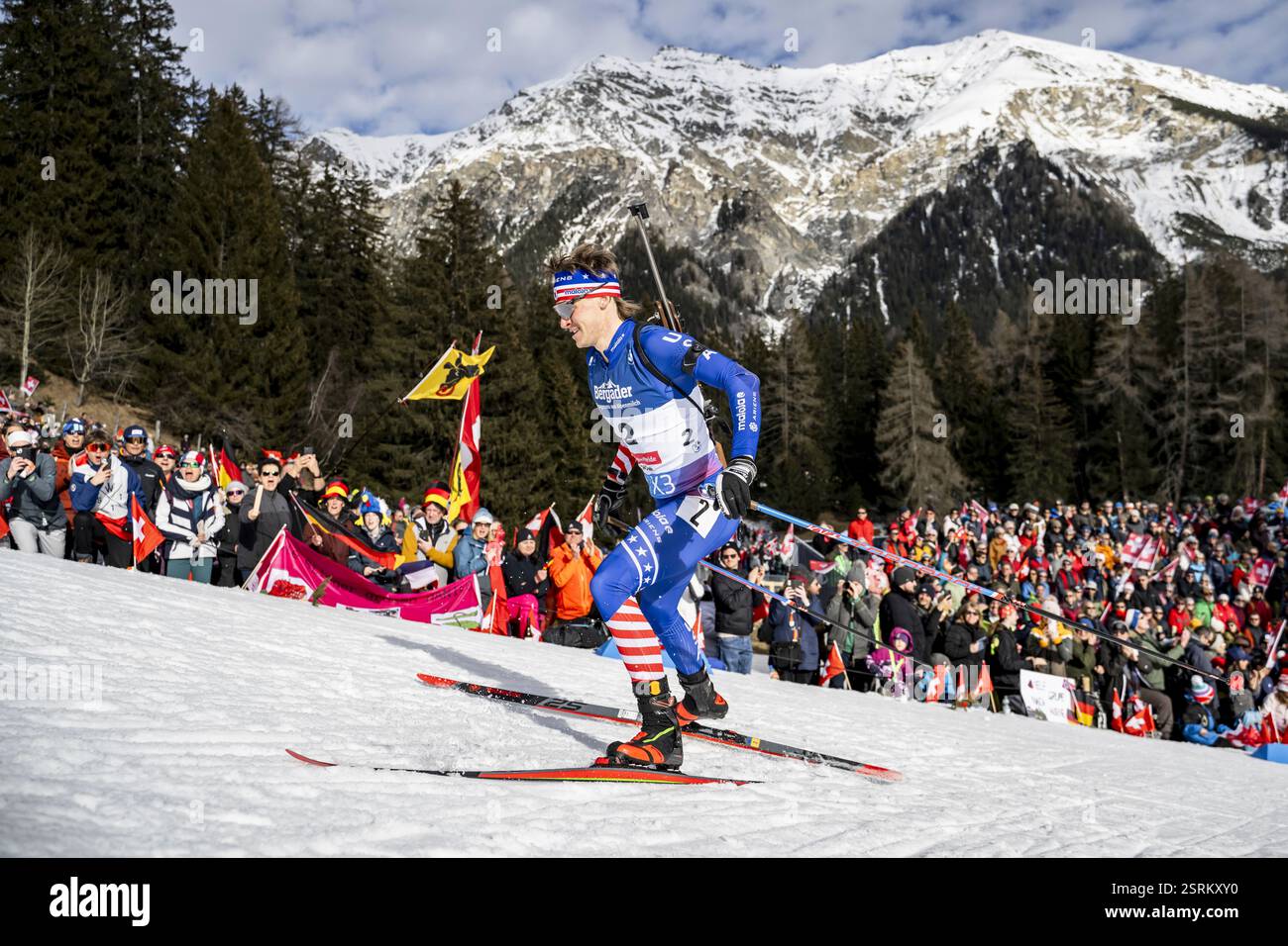 Campbell Wright of the United States competes during the men's 12.5k ...
