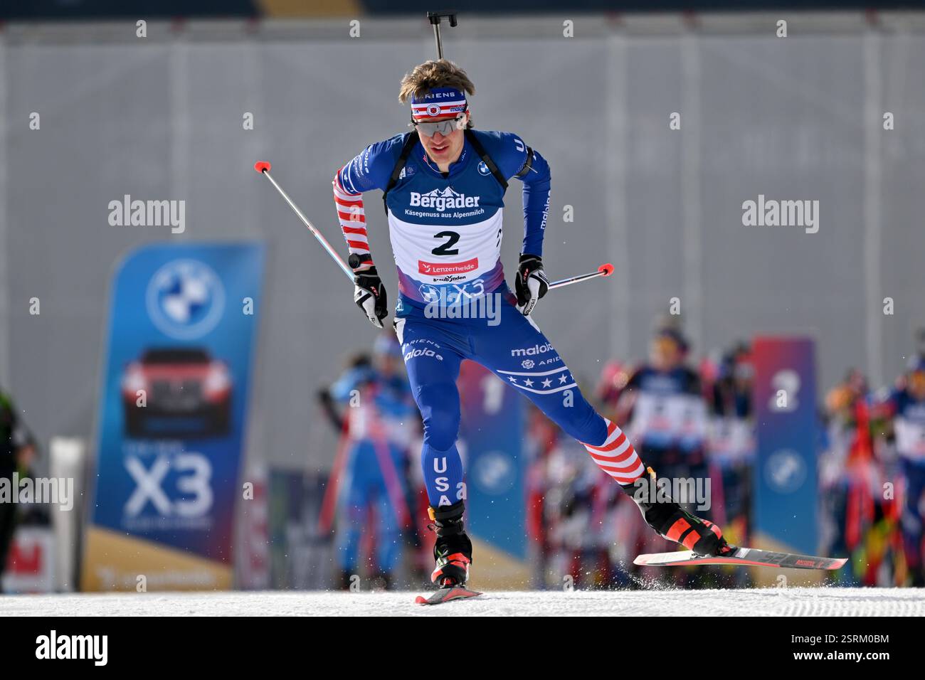 Lenzerheide, Switzerland. 16th Feb, 2025. Biathlon, World Championships, pursuit 12.5 km, men ...