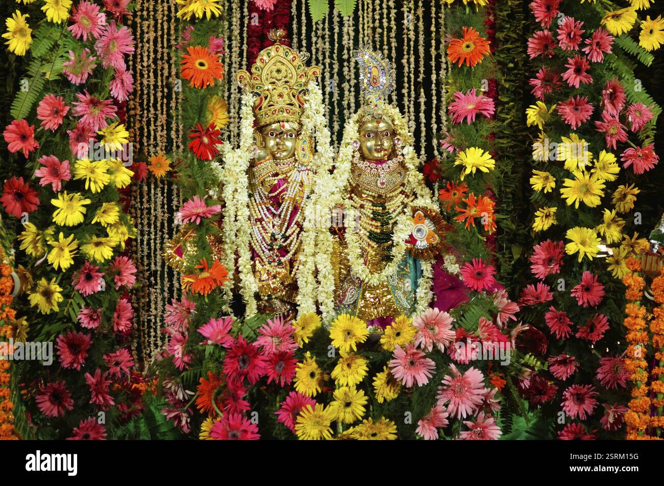 Idol of Radha Krishan in Kunj Bihari ji temple Jodhpur Rajasthan India ...