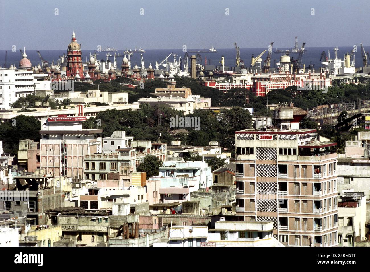 Aerial of Madras Chennai, Tamil Nadu, India, Asia Stock Photo - Alamy