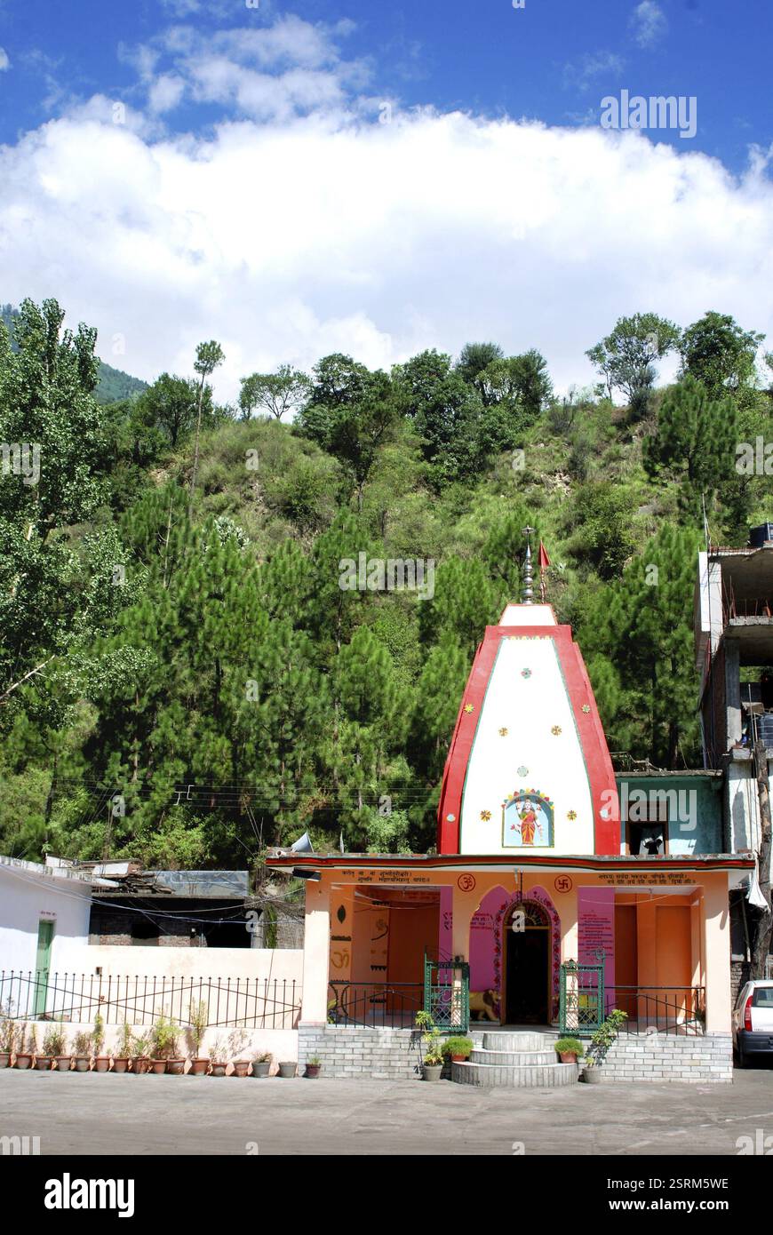 Temple of mother goddess roadways in, Kullu, Himachal Pradesh, India ...