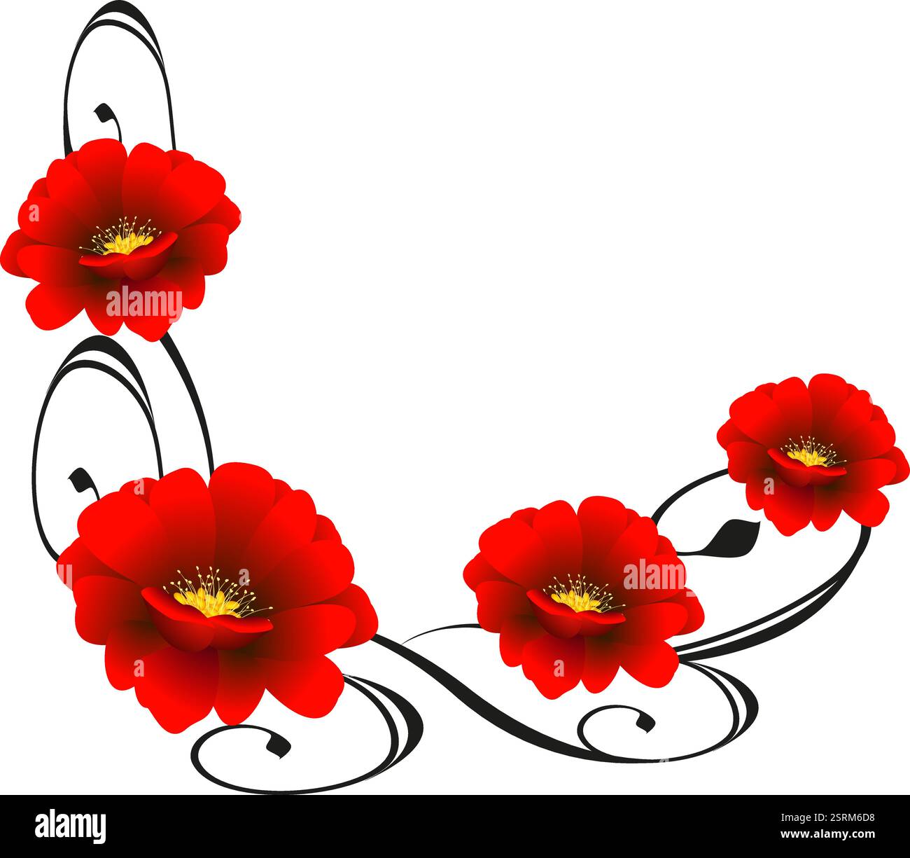 Tendril flower Cut Out Stock Images & Pictures - Alamy