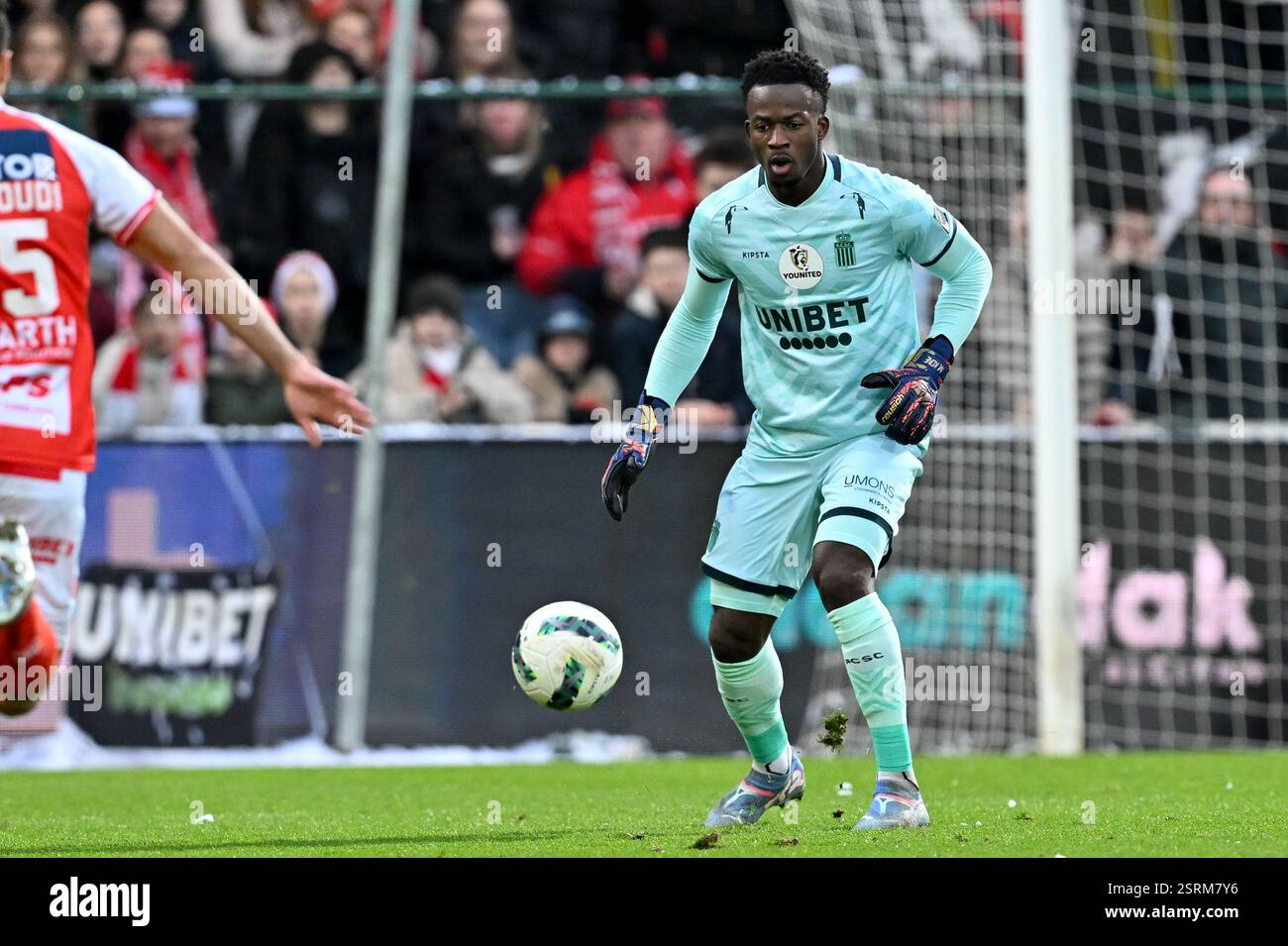 Kortrijk, Belgium. 26th Dec, 2024. goalkeeper Mohamed Kone (30) of ...