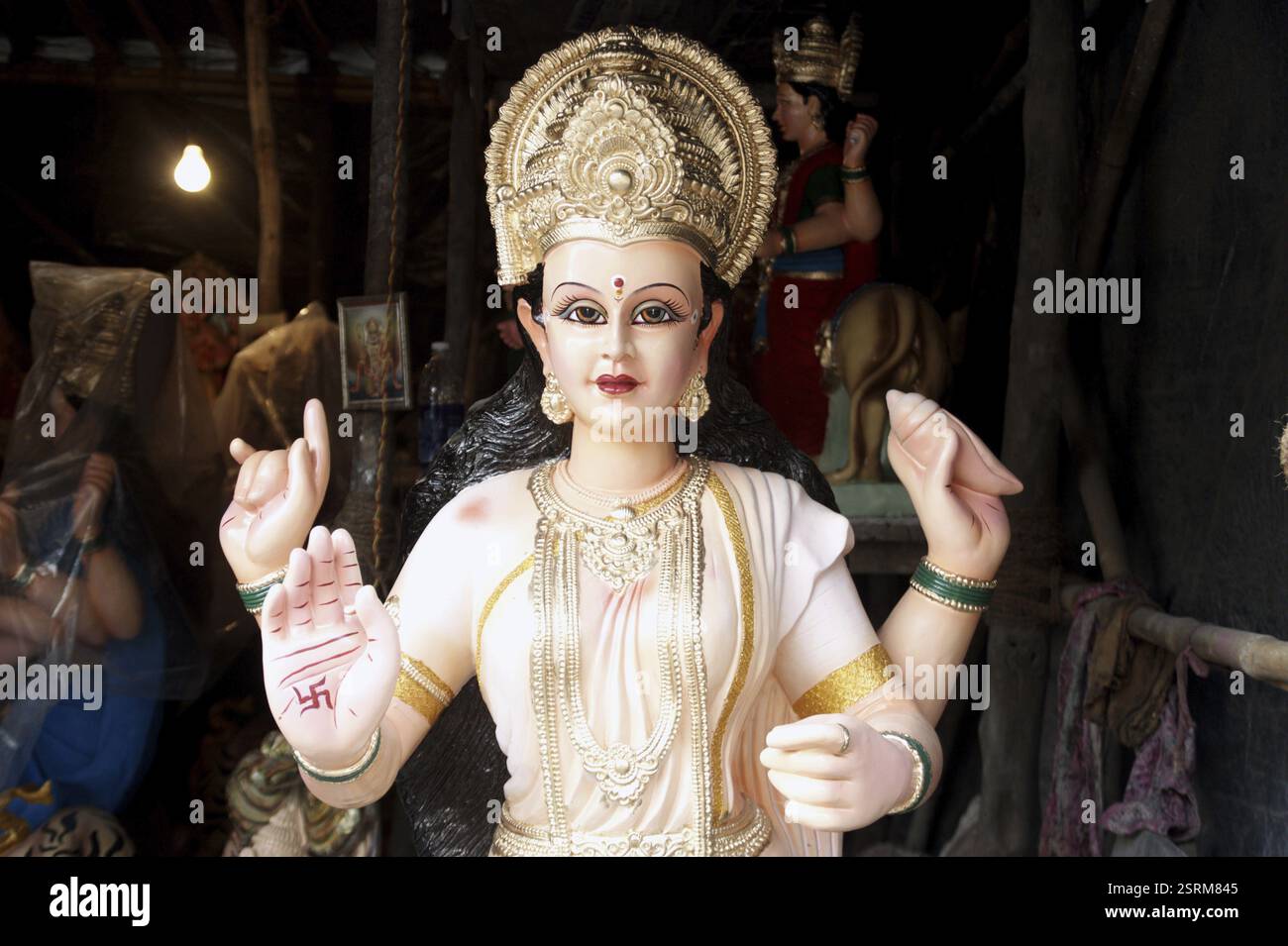Durga Mataji at workshop Mumbai Maharashtra India Asia Stock Photo - Alamy
