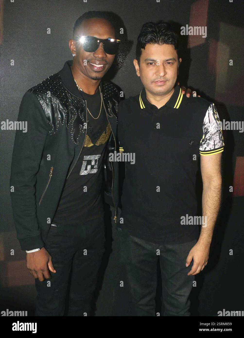 West Indies cricketer singer Dwayne Bravo Bollywood filmmaker Bhusahn ...