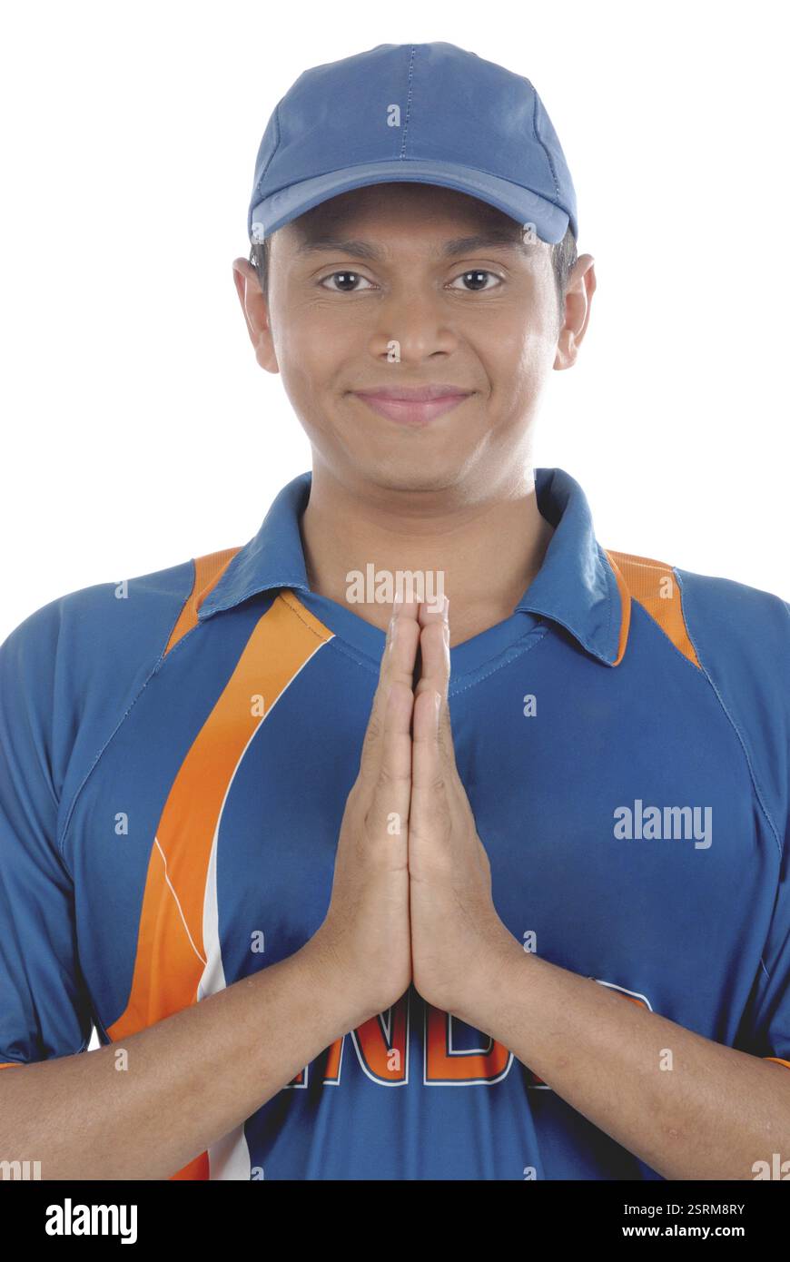 Cricketer in welcome posture hi-res stock photography and images - Alamy