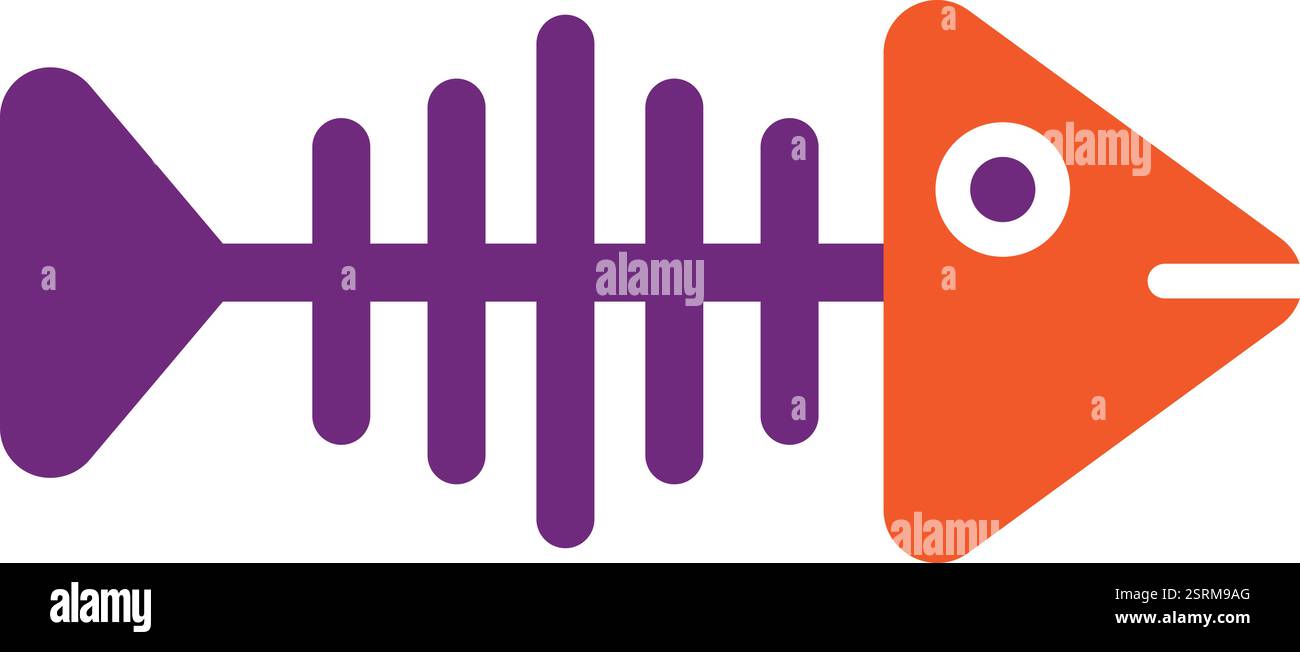 Fish bones icon set Cut Out Stock Images & Pictures - Alamy