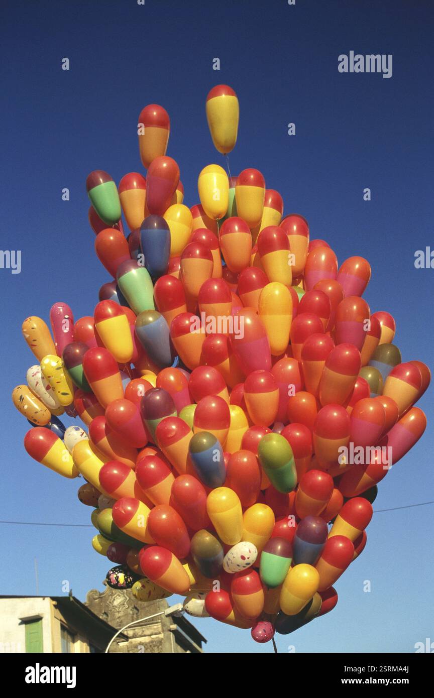 Balloons rubber helium gas Stock Photo - Alamy