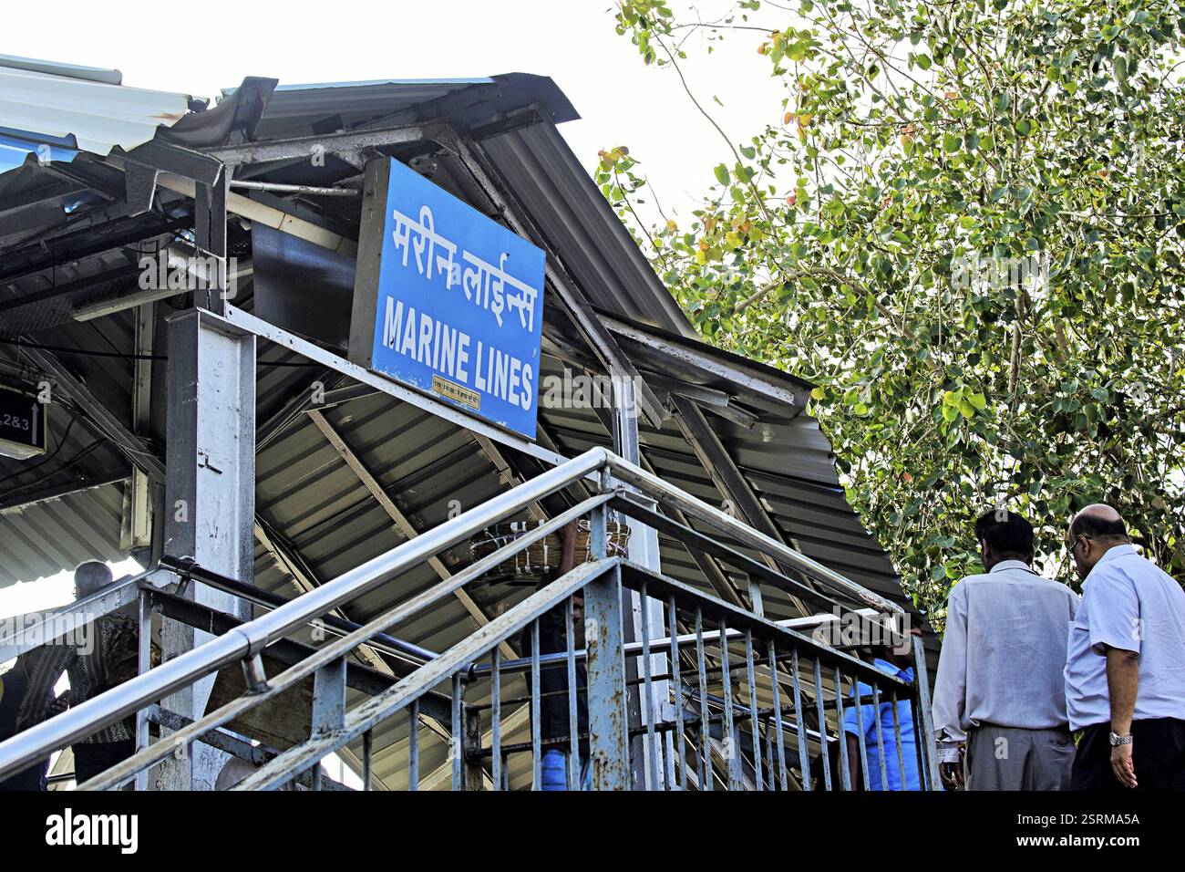 Marine lines railway station, Mumbai, Maharashtra, India, Asia Stock ...