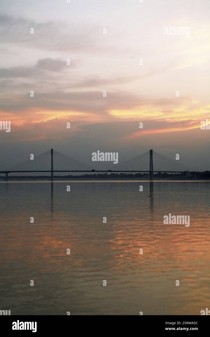 New Yamuna bridge, Uttar Pradesh, India, Asia Stock Photo - Alamy