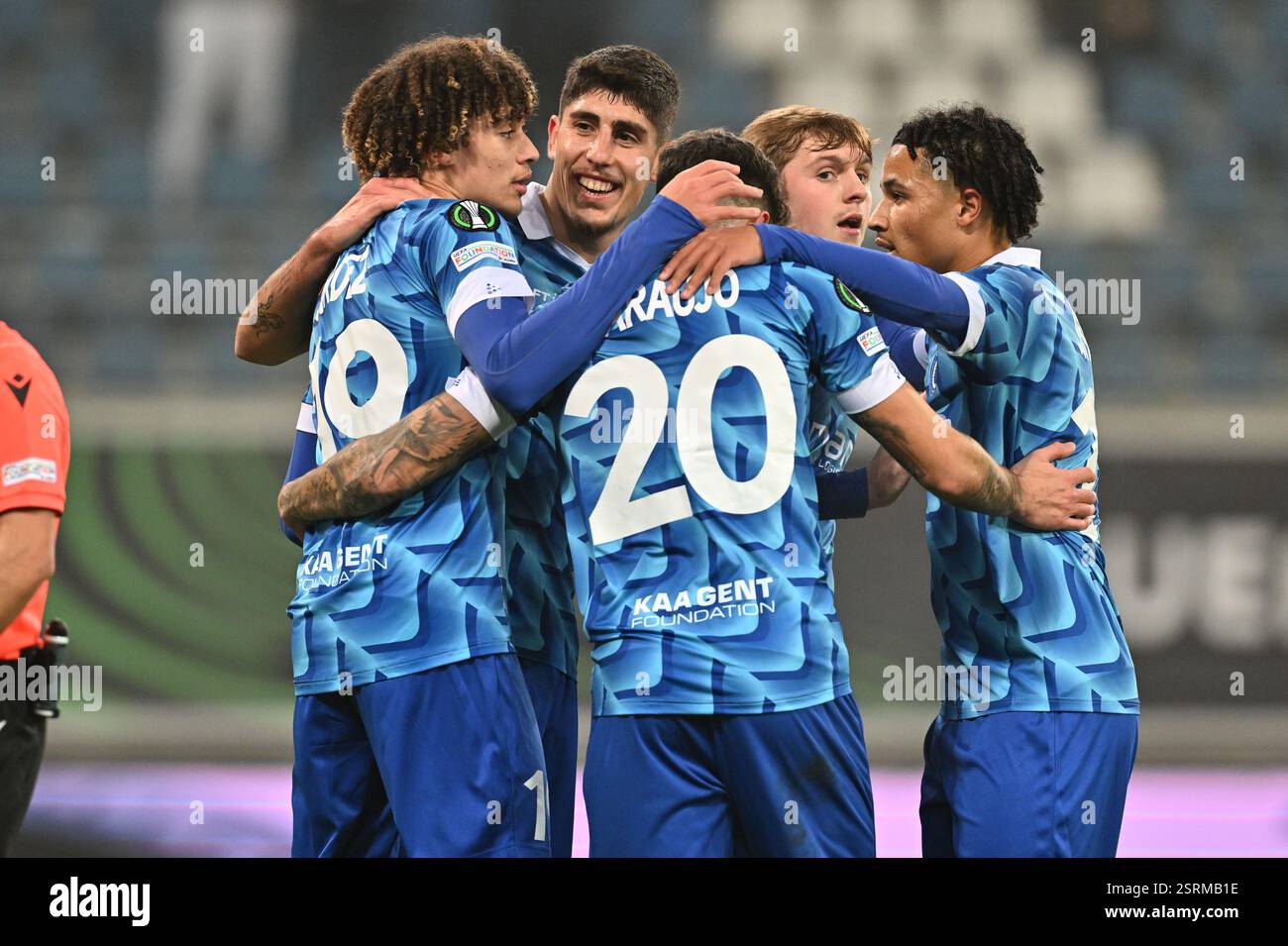 Gent, Belgium. 12th Dec, 2024. Franck Surdez (19) of AA Gent pictured ...