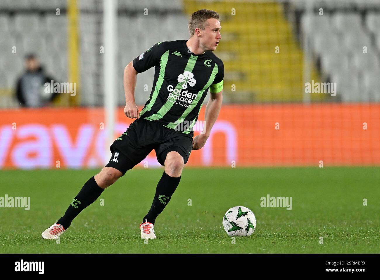 Brugge, Belgium. 19th Dec, 2024. Thibo Somers (34) of Cercle pictured ...