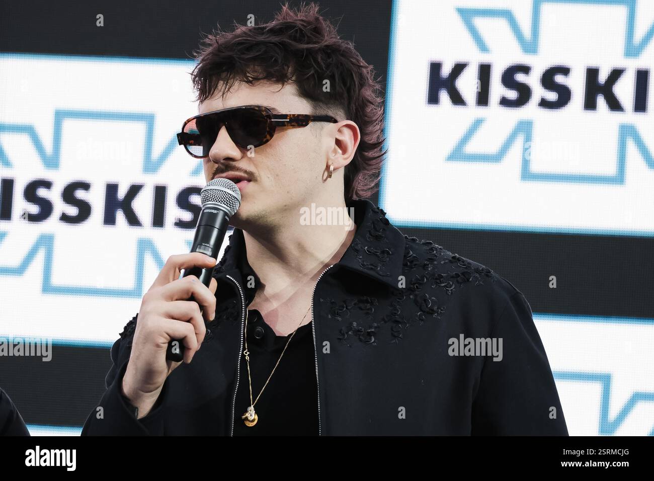 Milan, Italy. 15th Feb, 2025. Sanremo, Celebrity sightings during ...