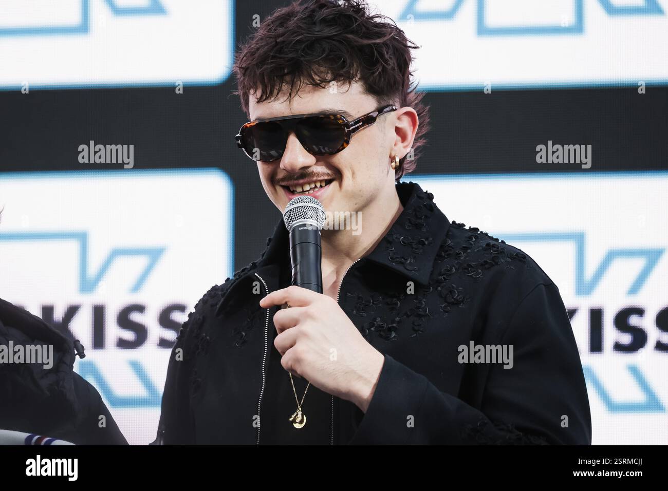 Milan, Italy. 15th Feb, 2025. Sanremo, Celebrity sightings during ...