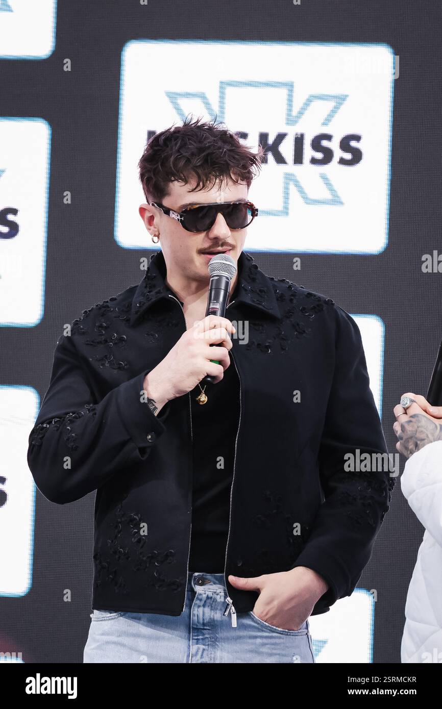 Milan, Italy. 15th Feb, 2025. Sanremo, Celebrity sightings during ...