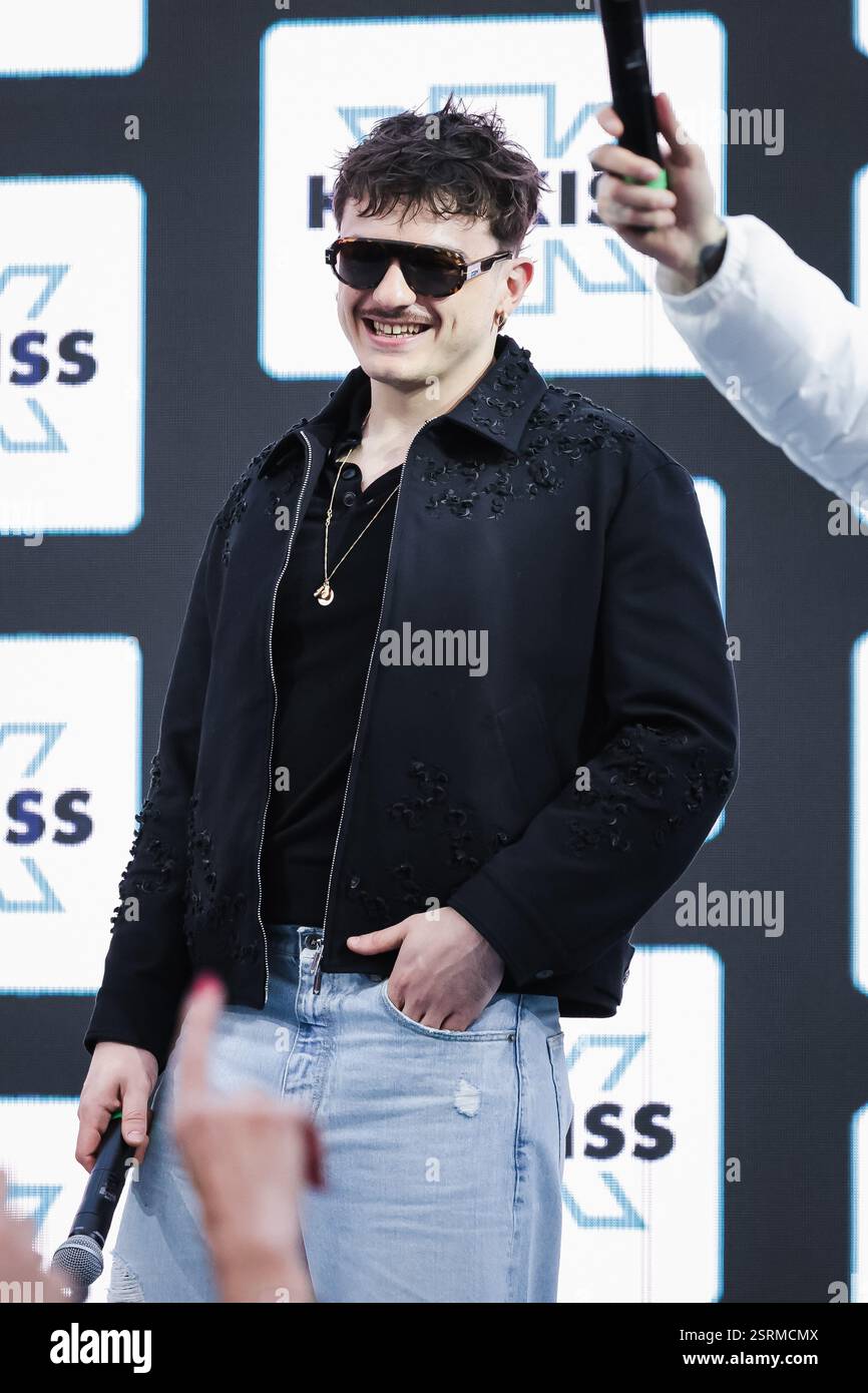 Milan, Italy. 15th Feb, 2025. Sanremo, Celebrity sightings during ...