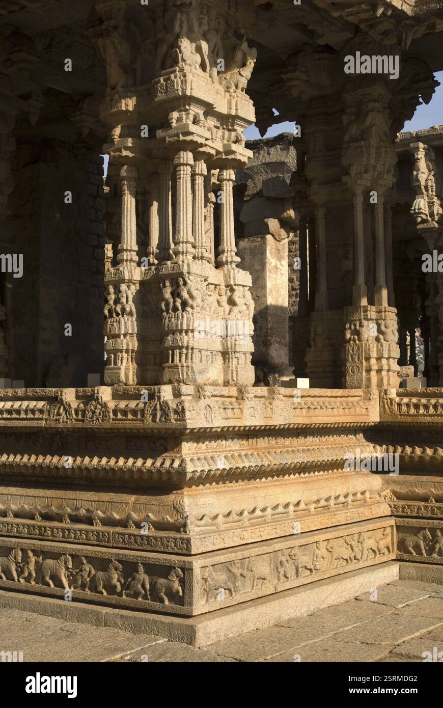 Musical Pillars in Vitthala temple in Hampi, Karnataka, India, Asia ...