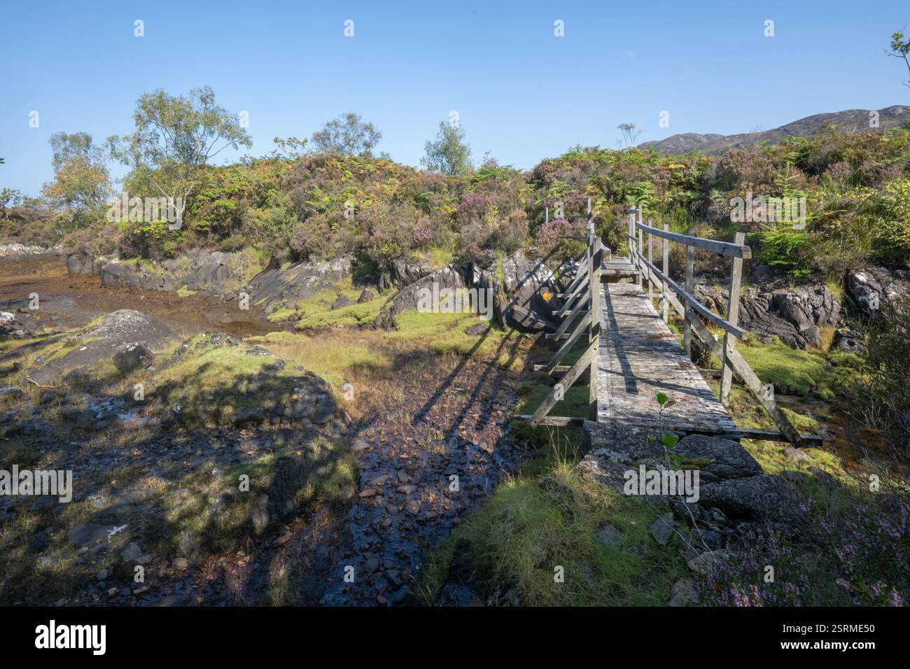 Bridge across to view point of Eilean nan Eildean, looking across to ...