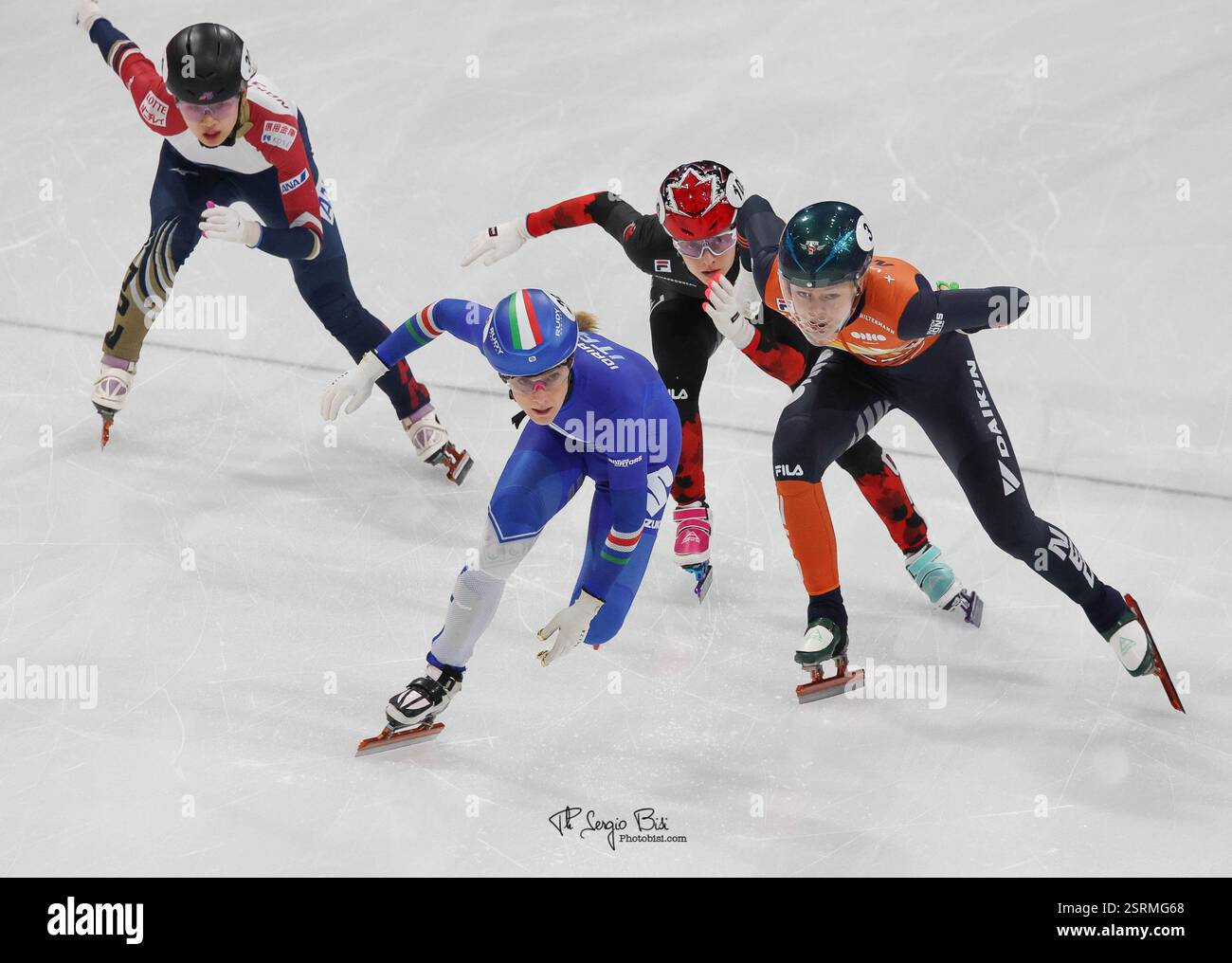 Milan, Italy. 16th Feb, 2025. ISU Short Track World Tour 2025 Final ...