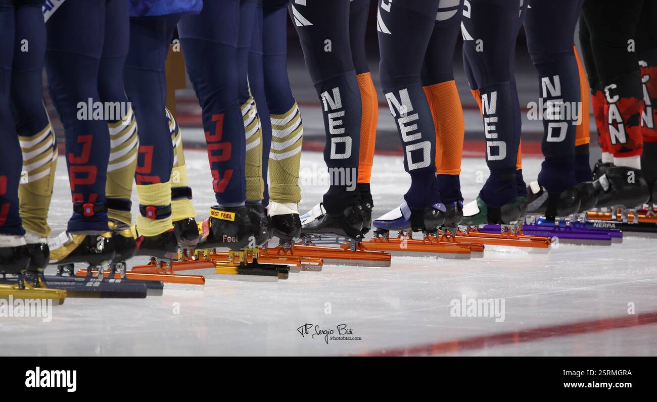Milan, Italy. 16th Feb, 2025. ISU Short Track World Tour 2025 Final ...