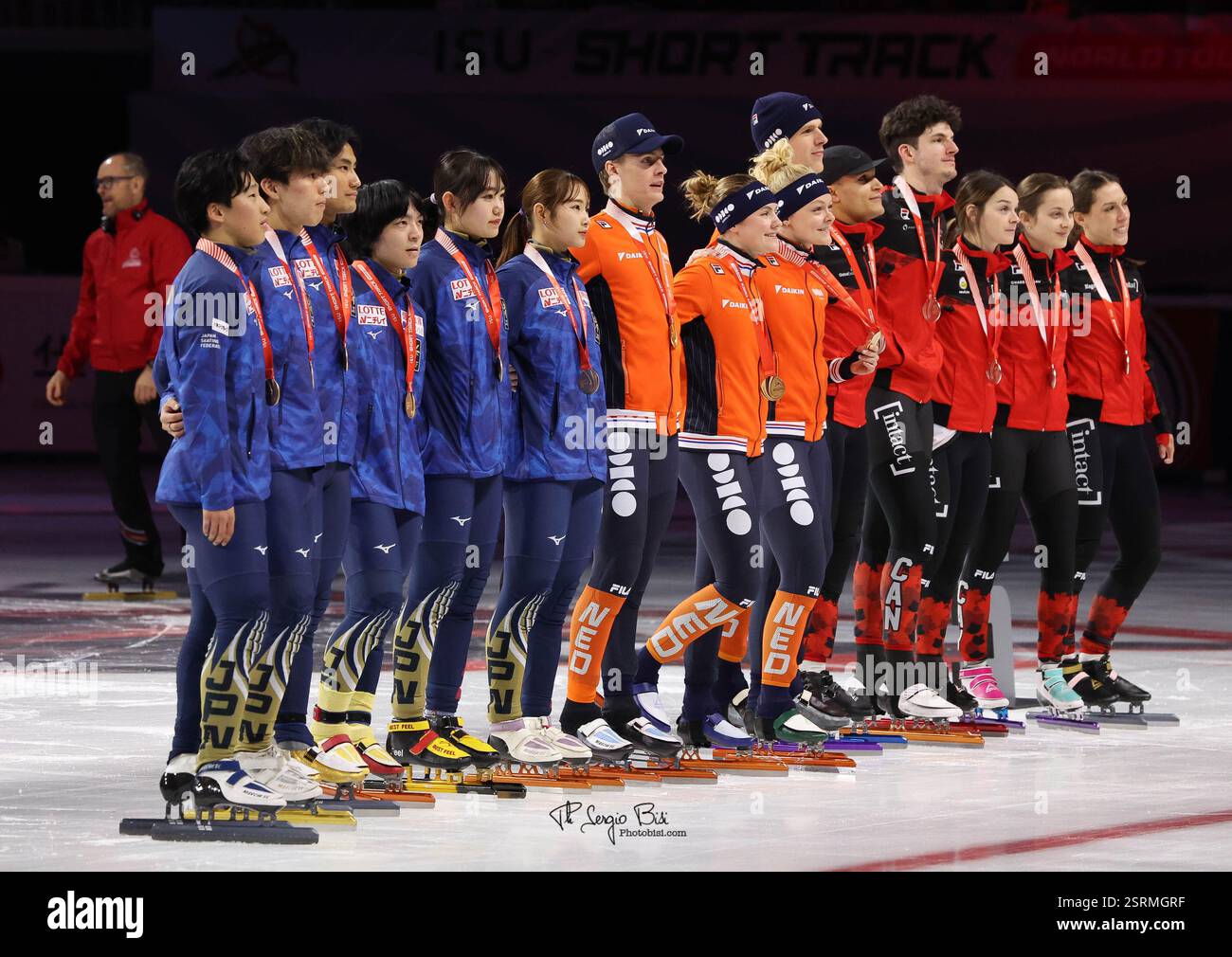 Milan, Italy. 16th Feb, 2025. ISU Short Track World Tour 2025 Final ...