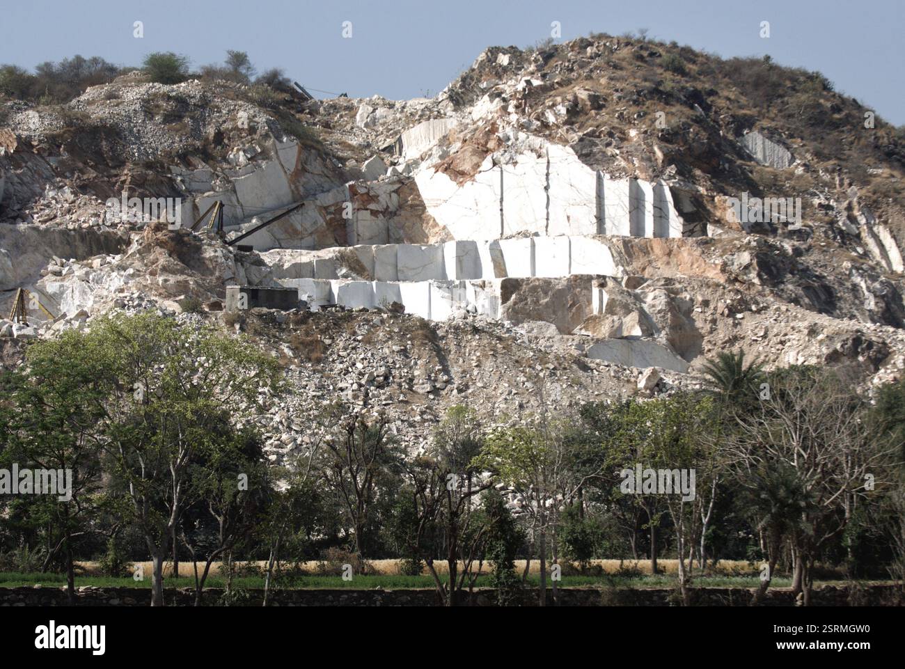 Marble quarry near Jaipur, Rajasthan, India, Asia Stock Photo - Alamy