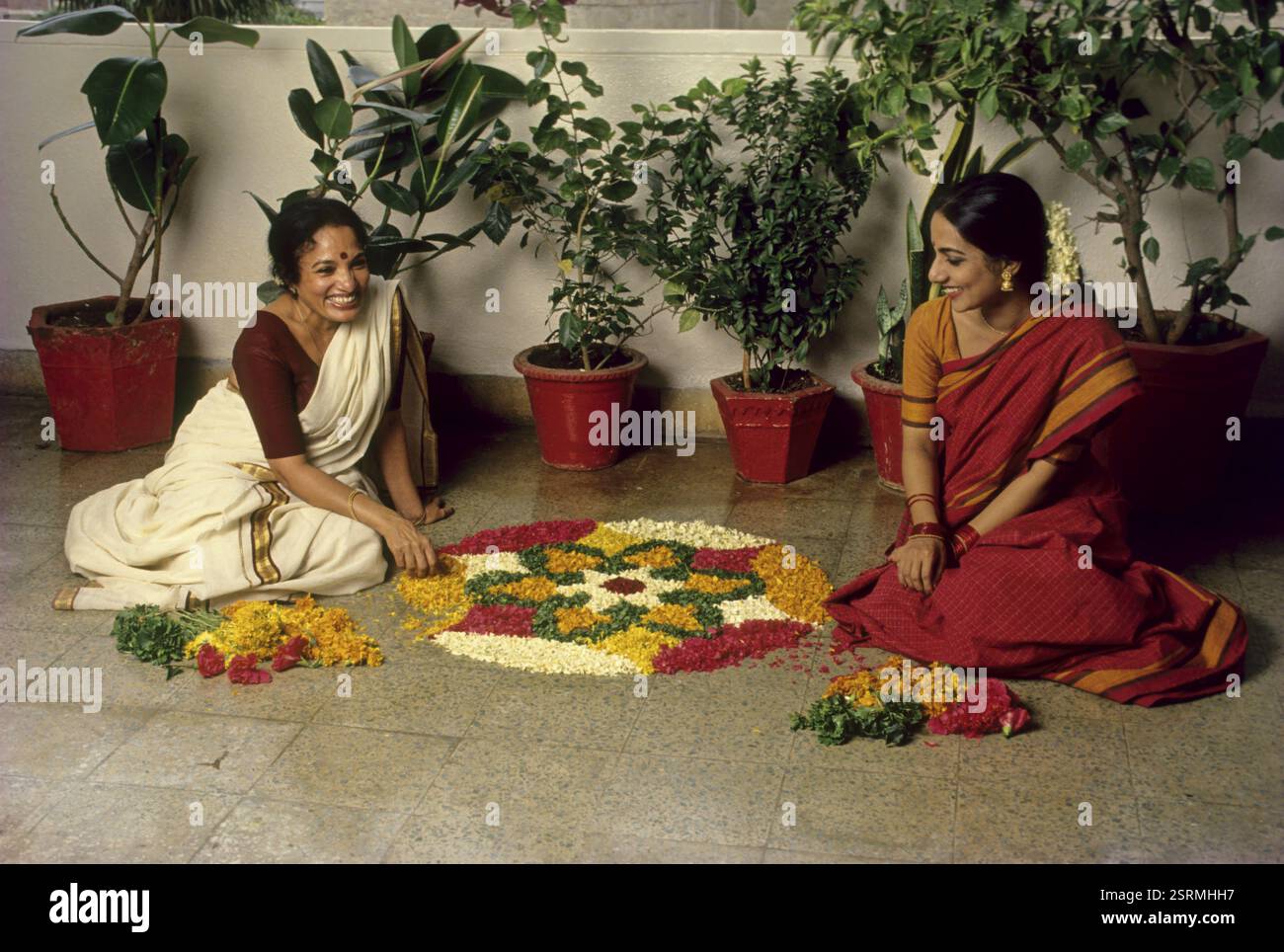 Pookalam, floral design, onam festival, kerala, india Stock Photo - Alamy